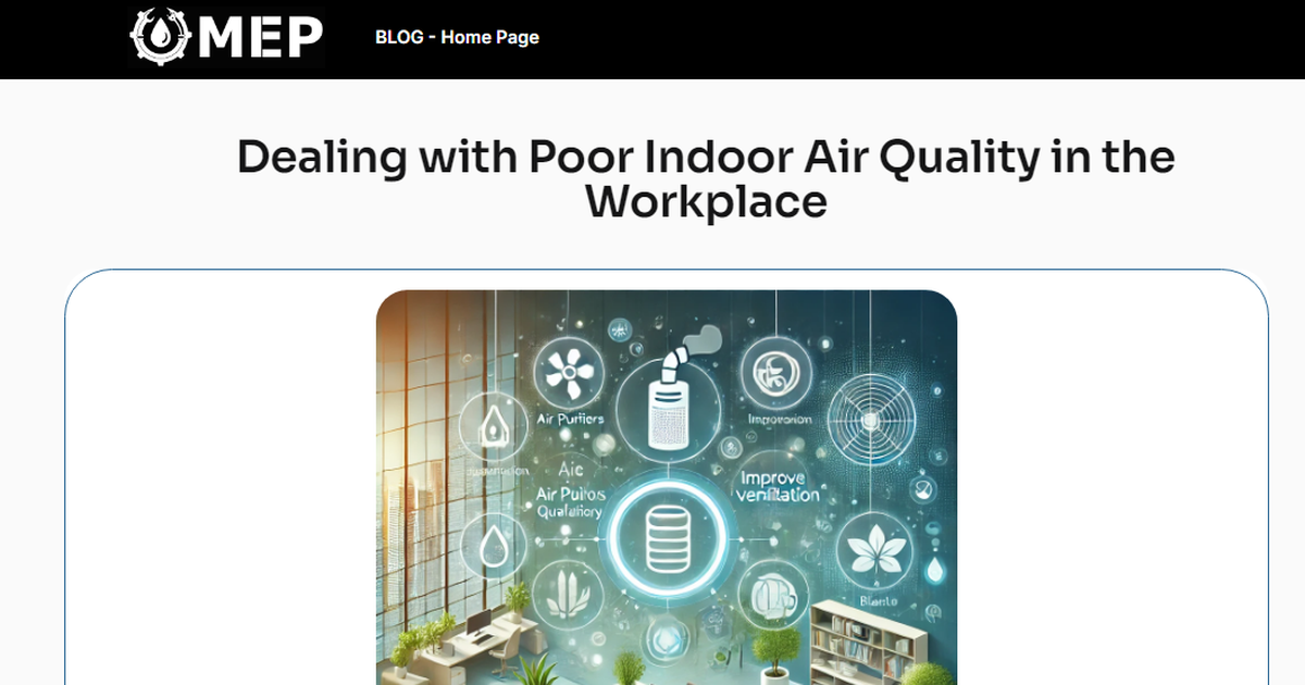 How to Improve Indoor Air Quality in the Workplace | MEP Blog