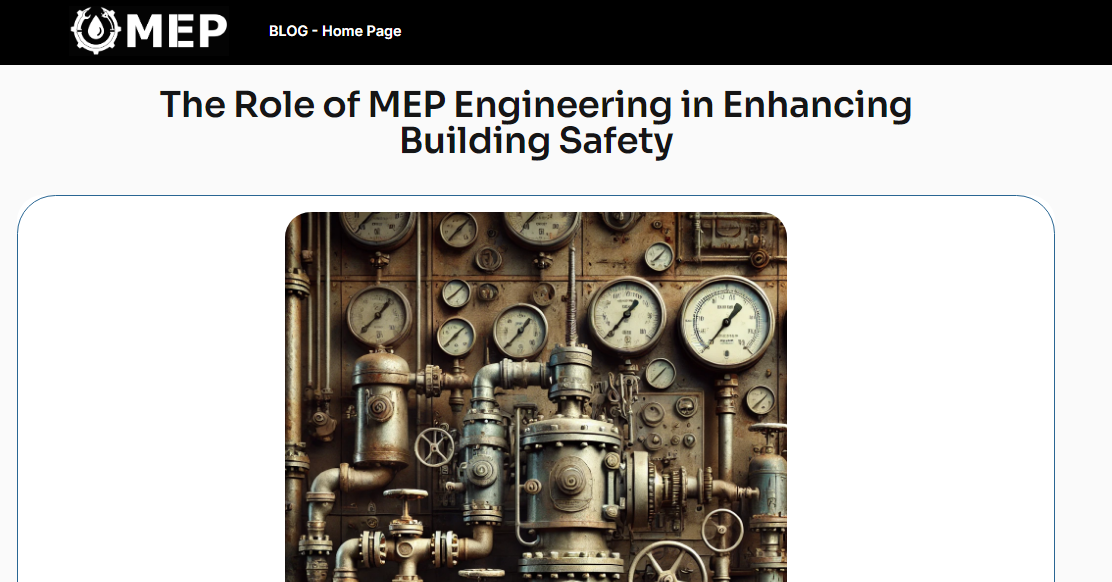 The Role of MEP Engineering in Enhancing Building Safety | MEP Blog